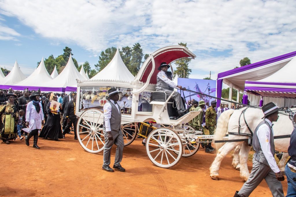 Like a queen: Pomp and colour washes away tears as Mama Rhoda Namaemba ...